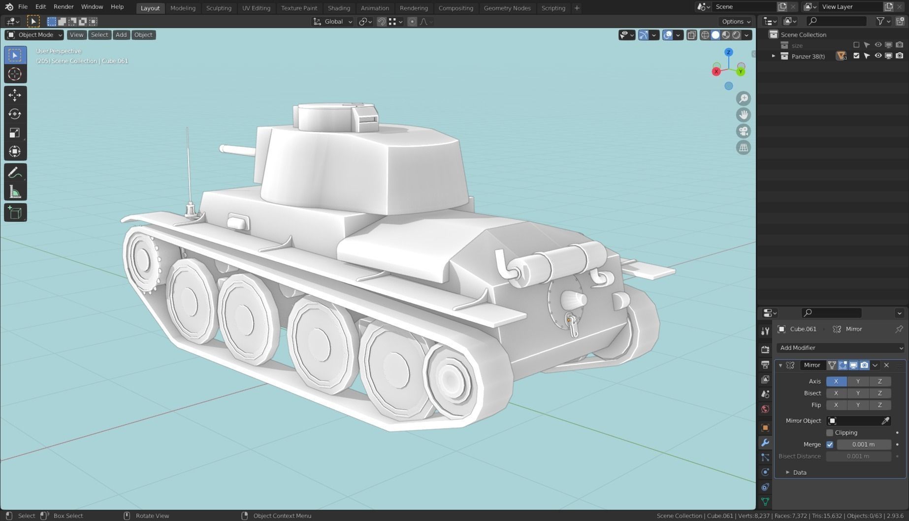 3D model Panzerkampfwagen 38t Tank Base Mesh VR / AR / low-poly | CGTrader