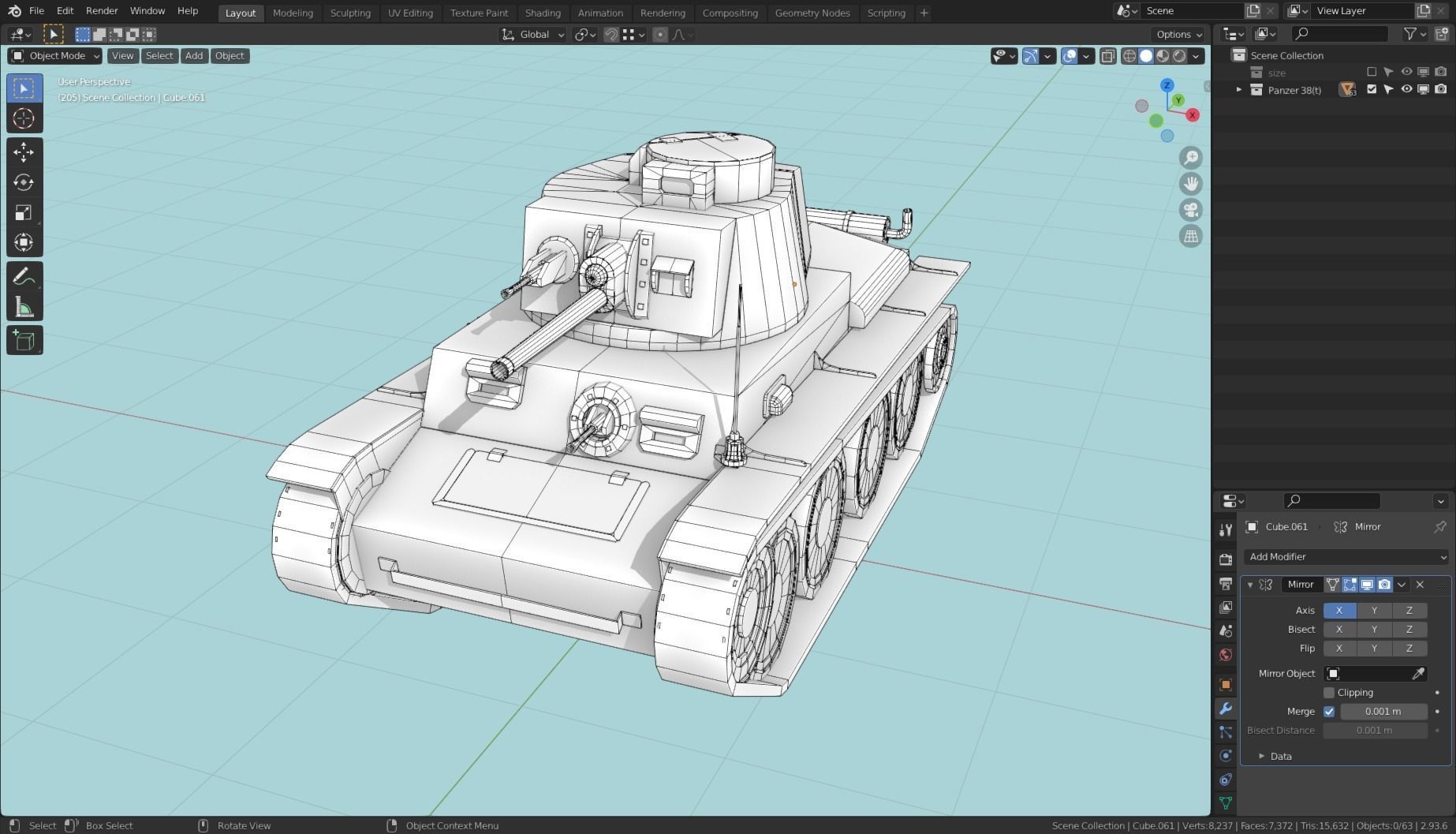 3D model Panzerkampfwagen 38t Tank Base Mesh VR / AR / low-poly | CGTrader