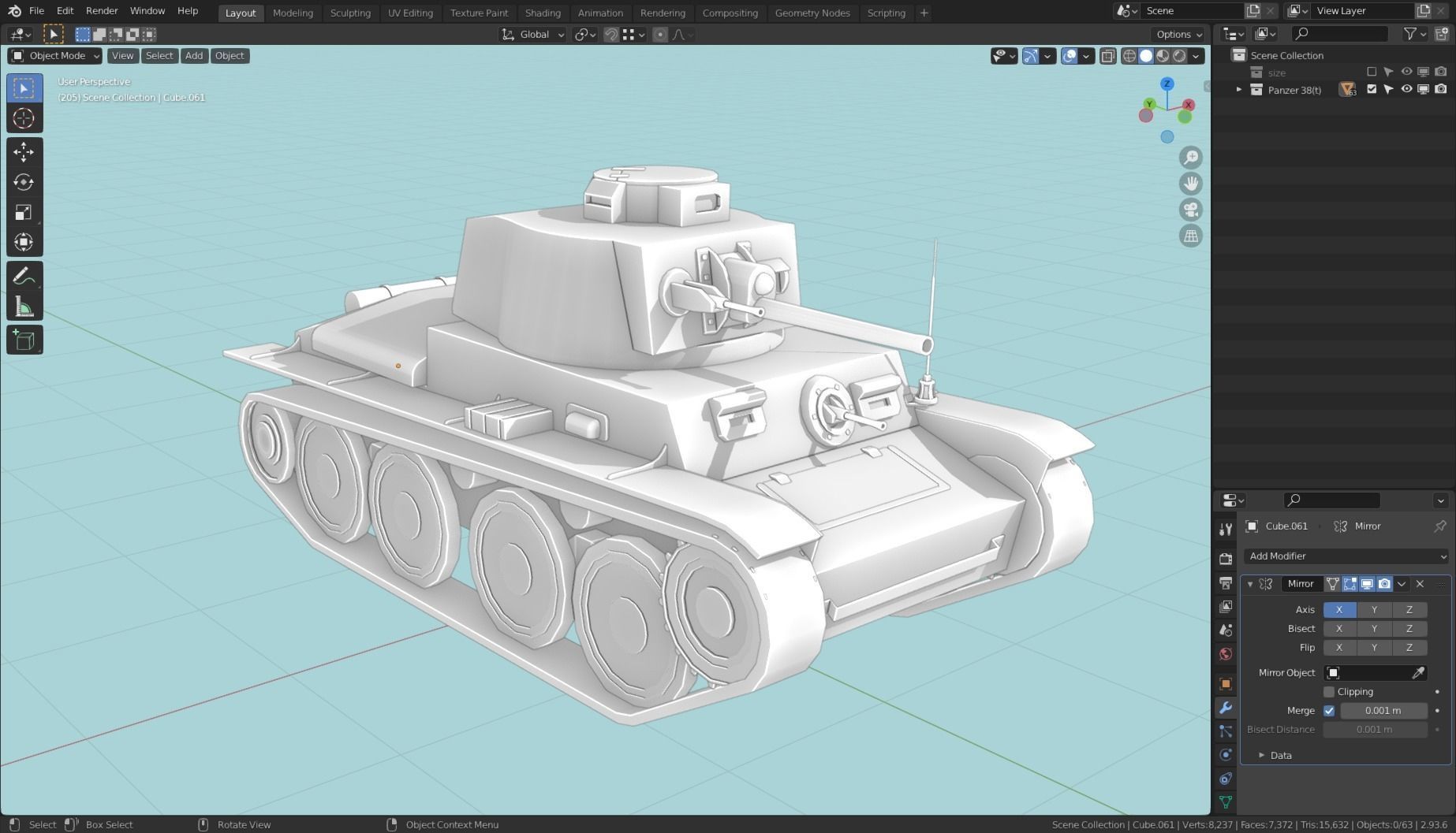 3D model Panzerkampfwagen 38t Tank Base Mesh VR / AR / low-poly | CGTrader