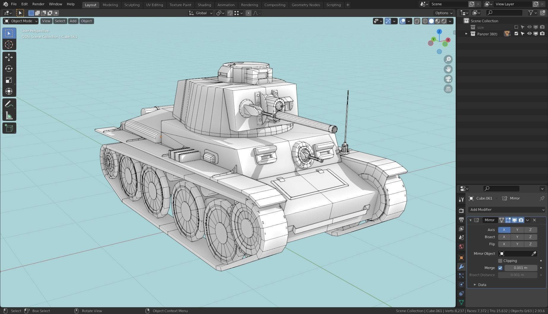 3D model Panzerkampfwagen 38t Tank Base Mesh VR / AR / low-poly | CGTrader