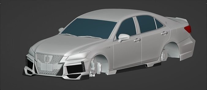 Toyota Crown S210 Athlete BlackPearl Bodykit 3D model | CGTrader