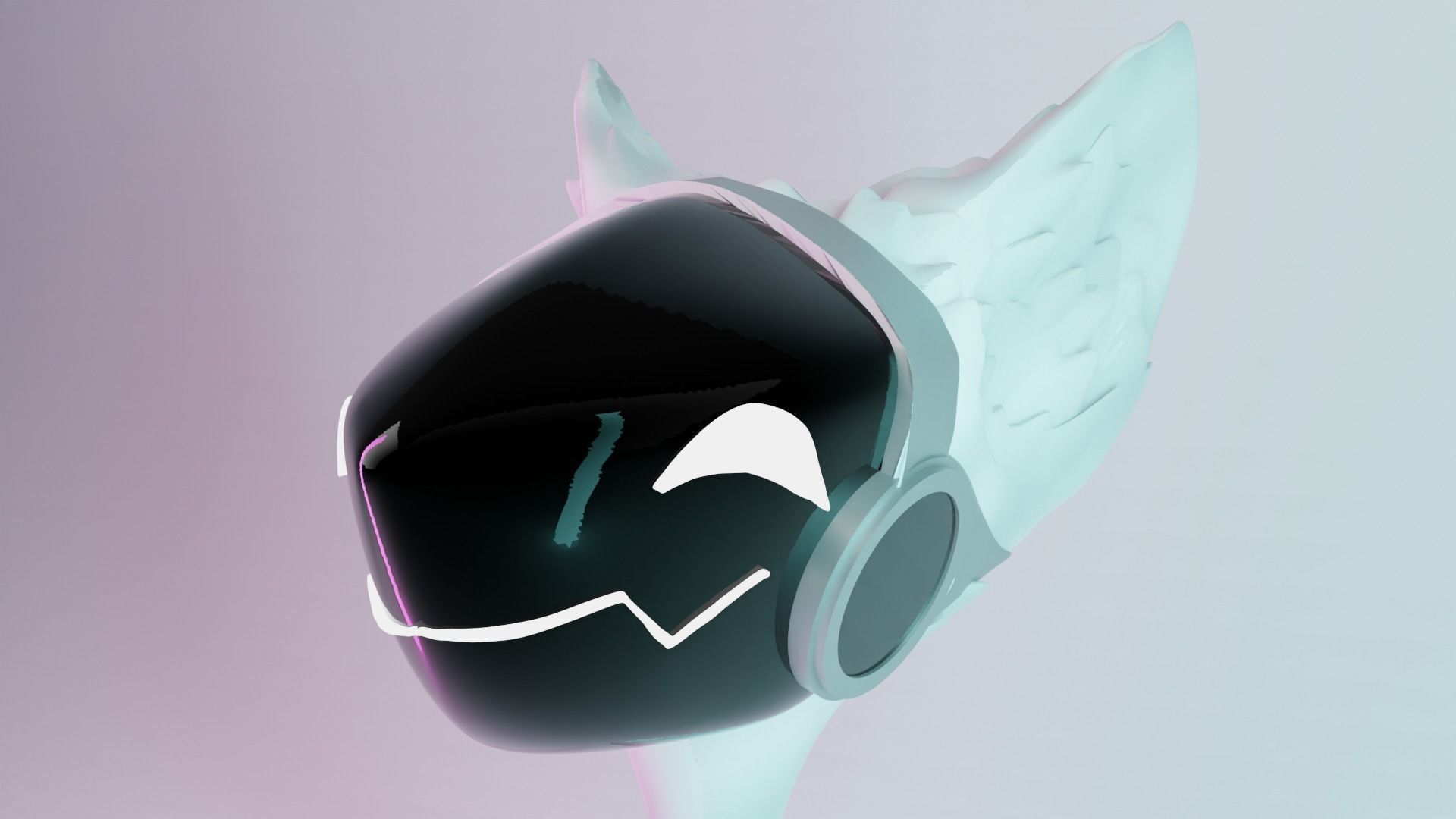 Protogen Head Bust 3D model | CGTrader