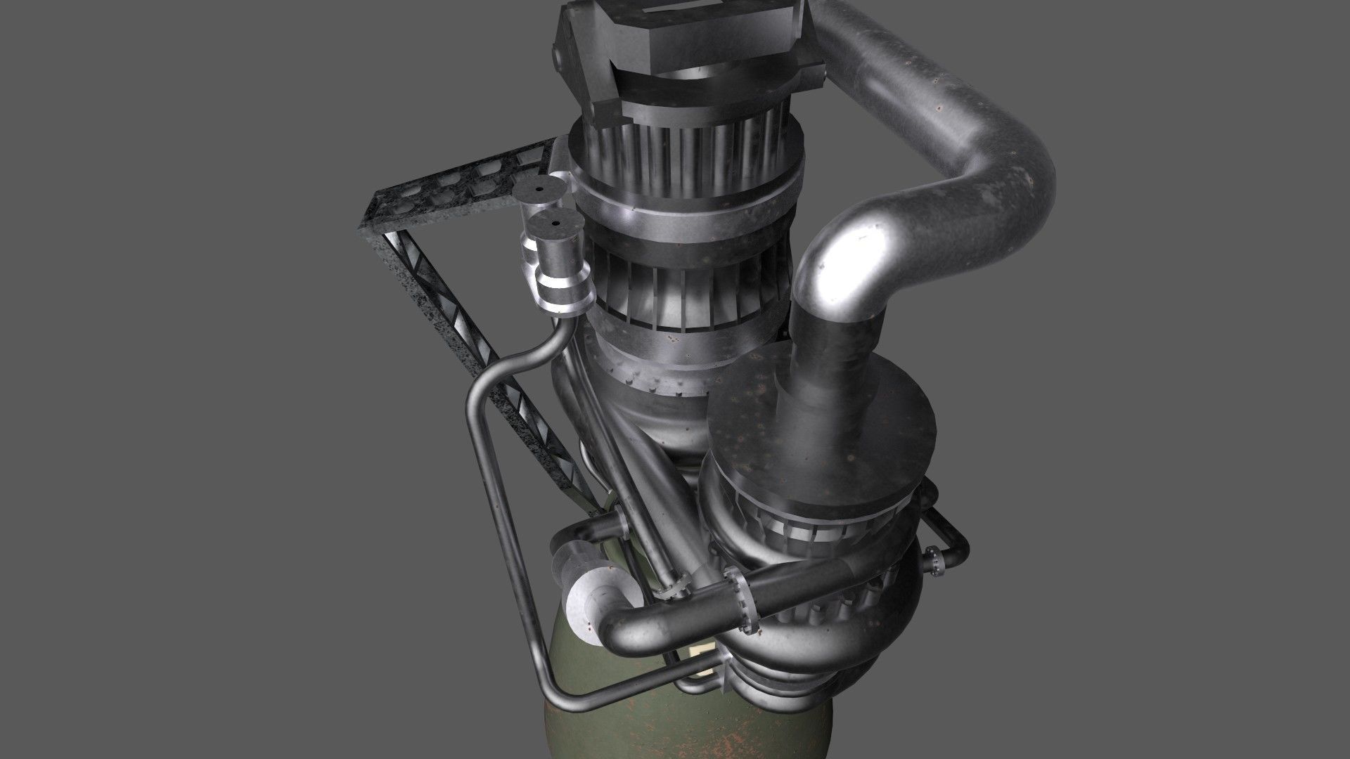 Raptor Engine 3D model | CGTrader