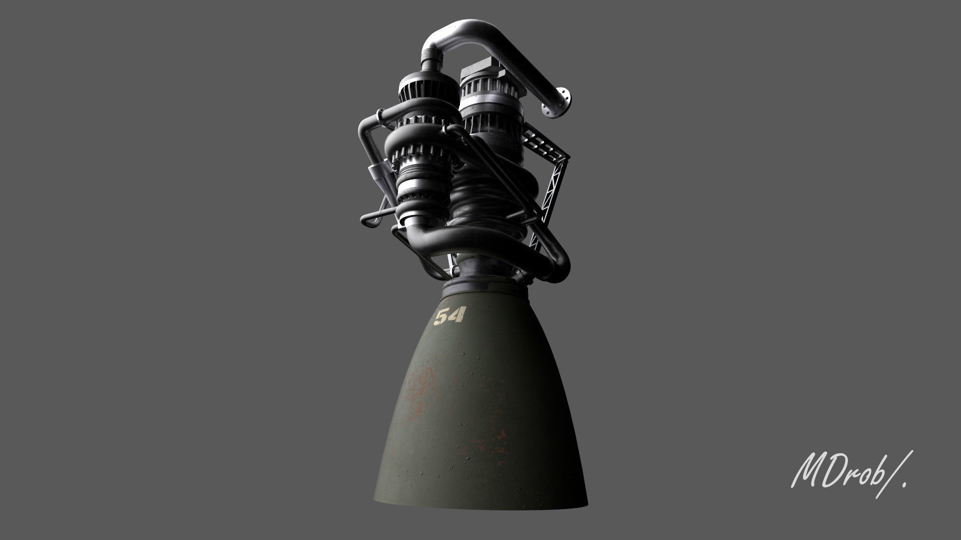 Raptor Engine 3D model | CGTrader
