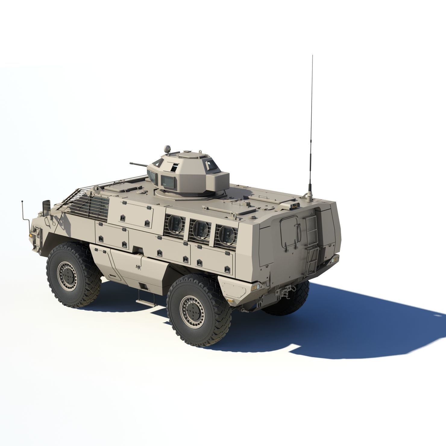 Mbombe 4x4 IFV 3D model animated | CGTrader