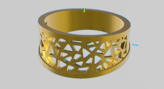 contemporary jali ring stl verified 3D model 3D printable | CGTrader