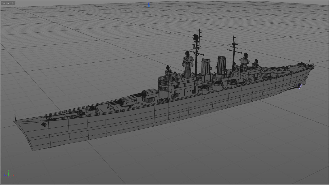 Light Cruiser 3D model | CGTrader