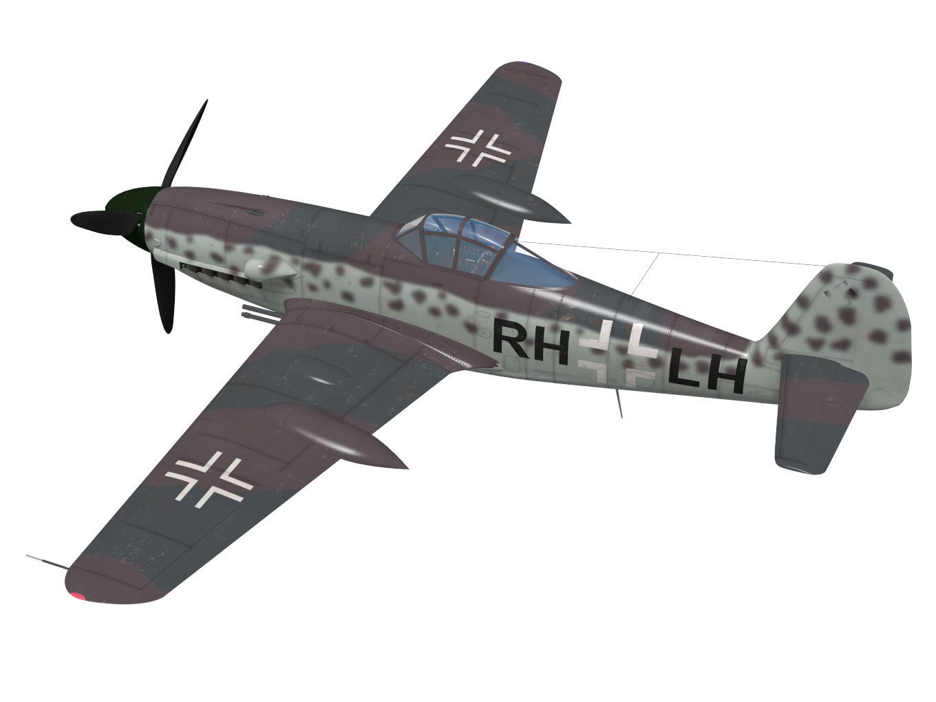 Messerschmitt Me 309 V4 3D model | CGTrader