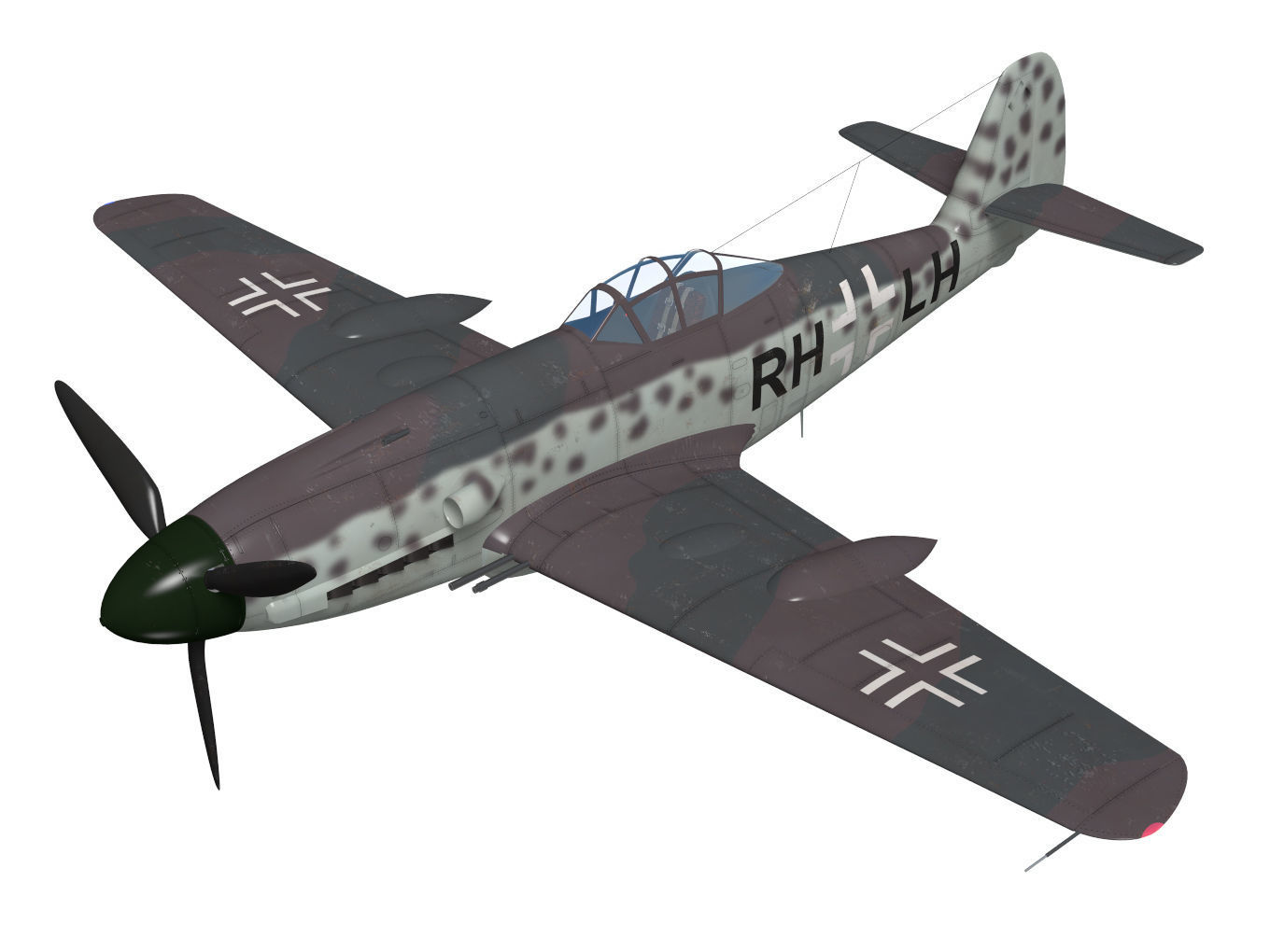 Messerschmitt Me 309 V4 3D model | CGTrader