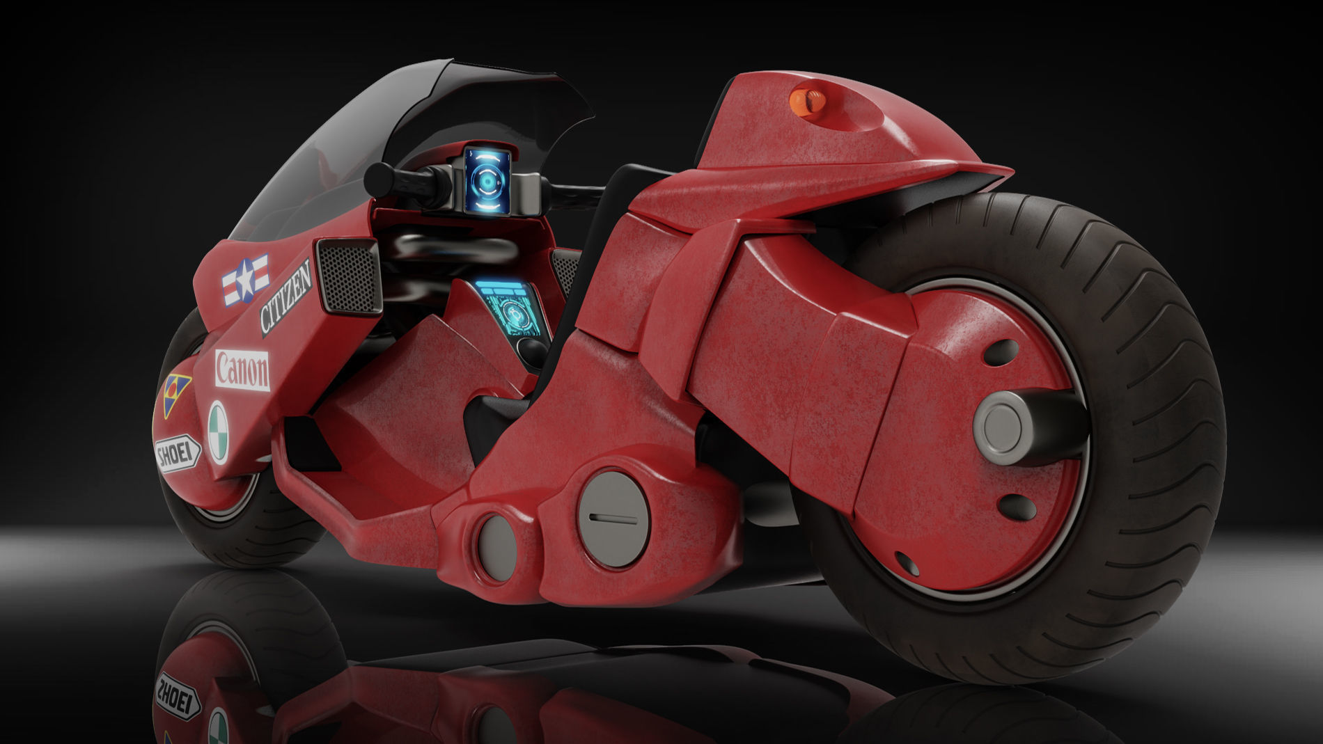 Akira - Kaneda motorcycle 3D model | CGTrader