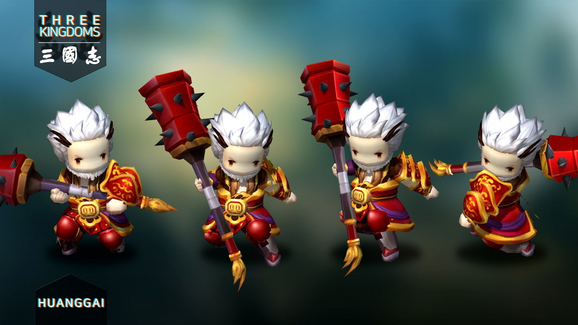 3D model Three kingdoms - Huang Gai VR / AR / low-poly | CGTrader