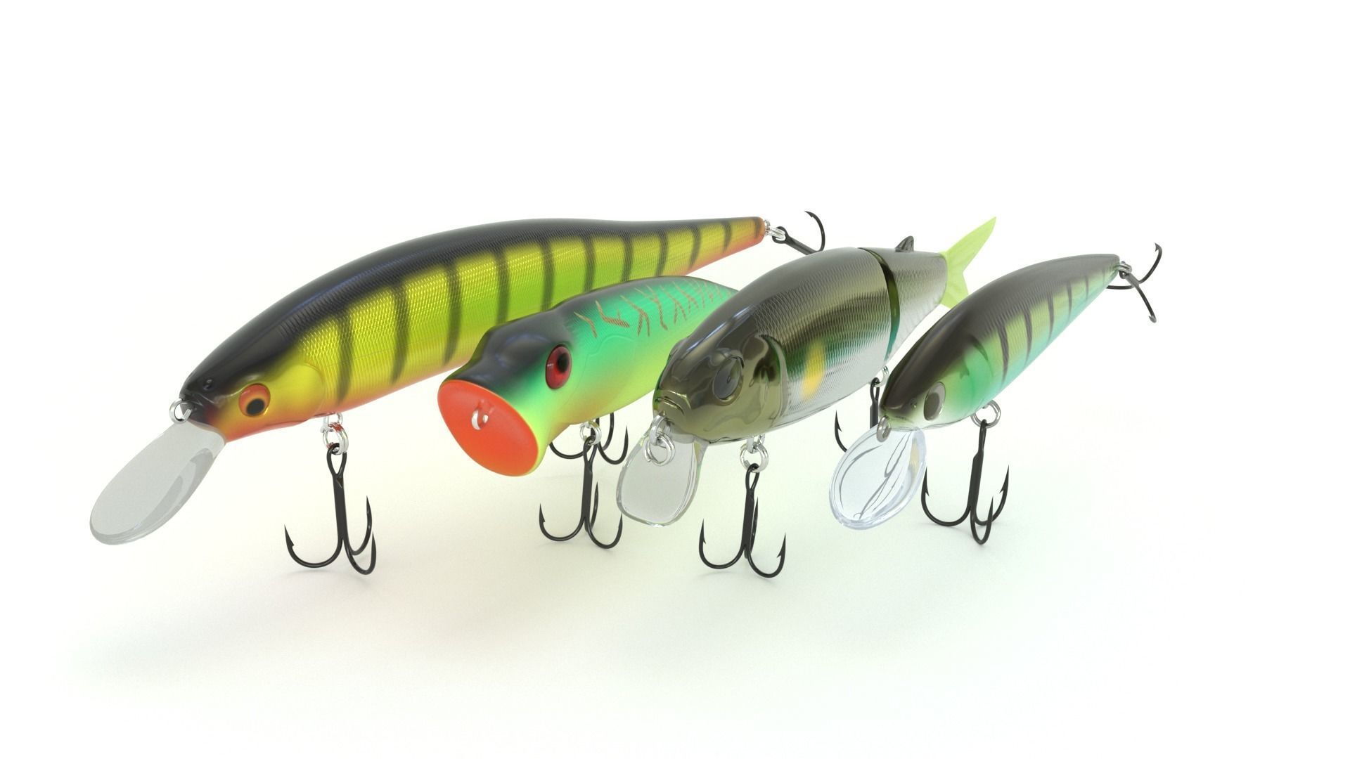 Hard lures collection | CGTrader