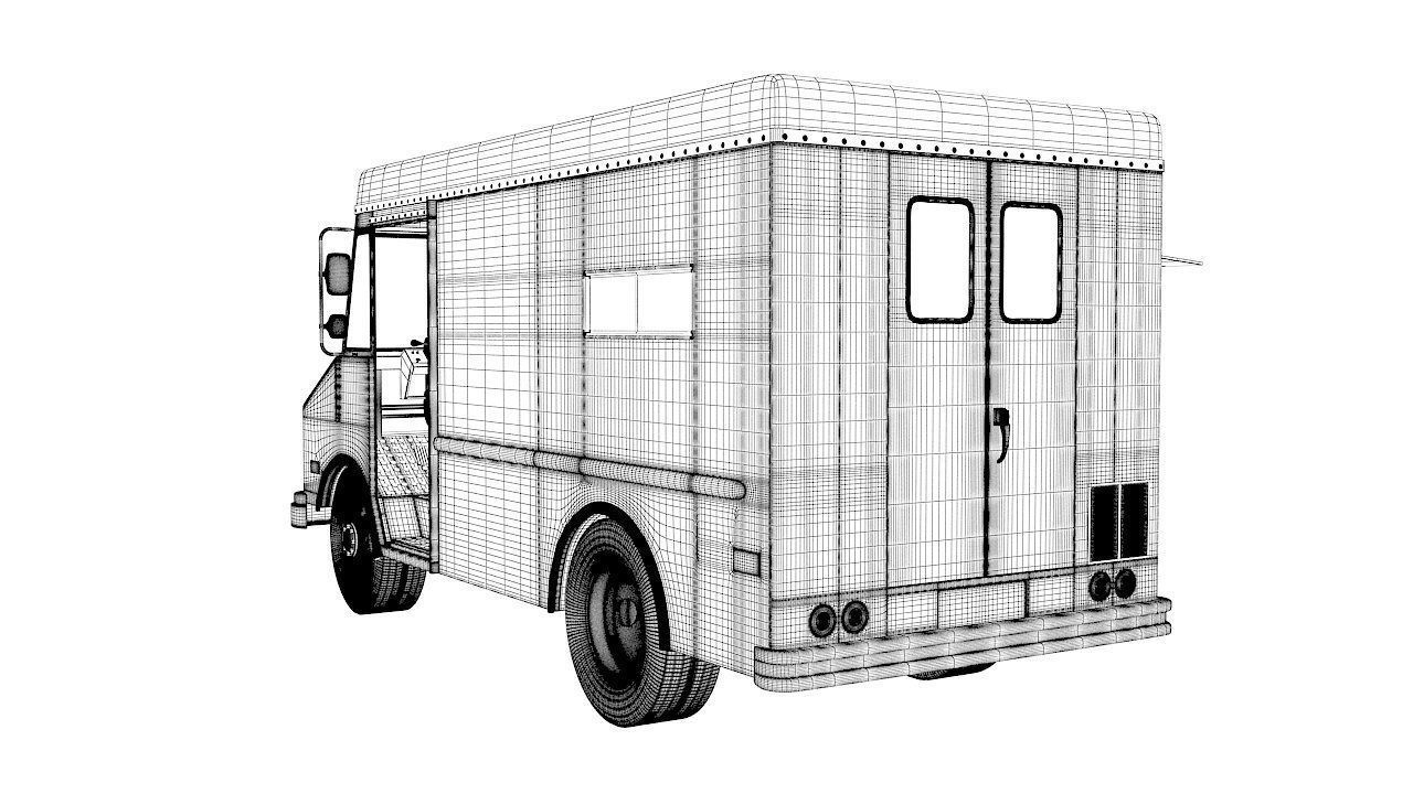 Step Van 3D model 3D model | CGTrader
