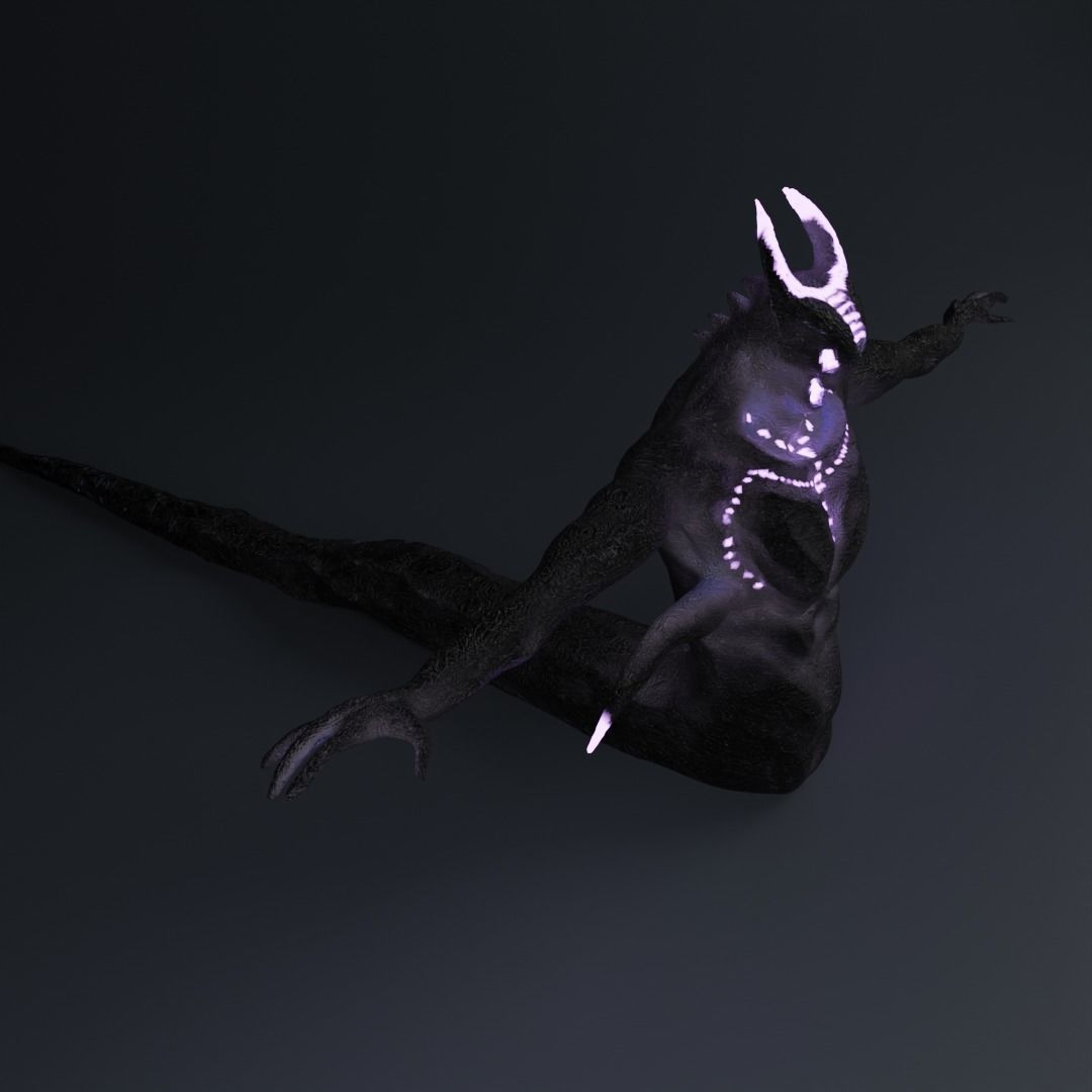 space monster free 3D model rigged | CGTrader