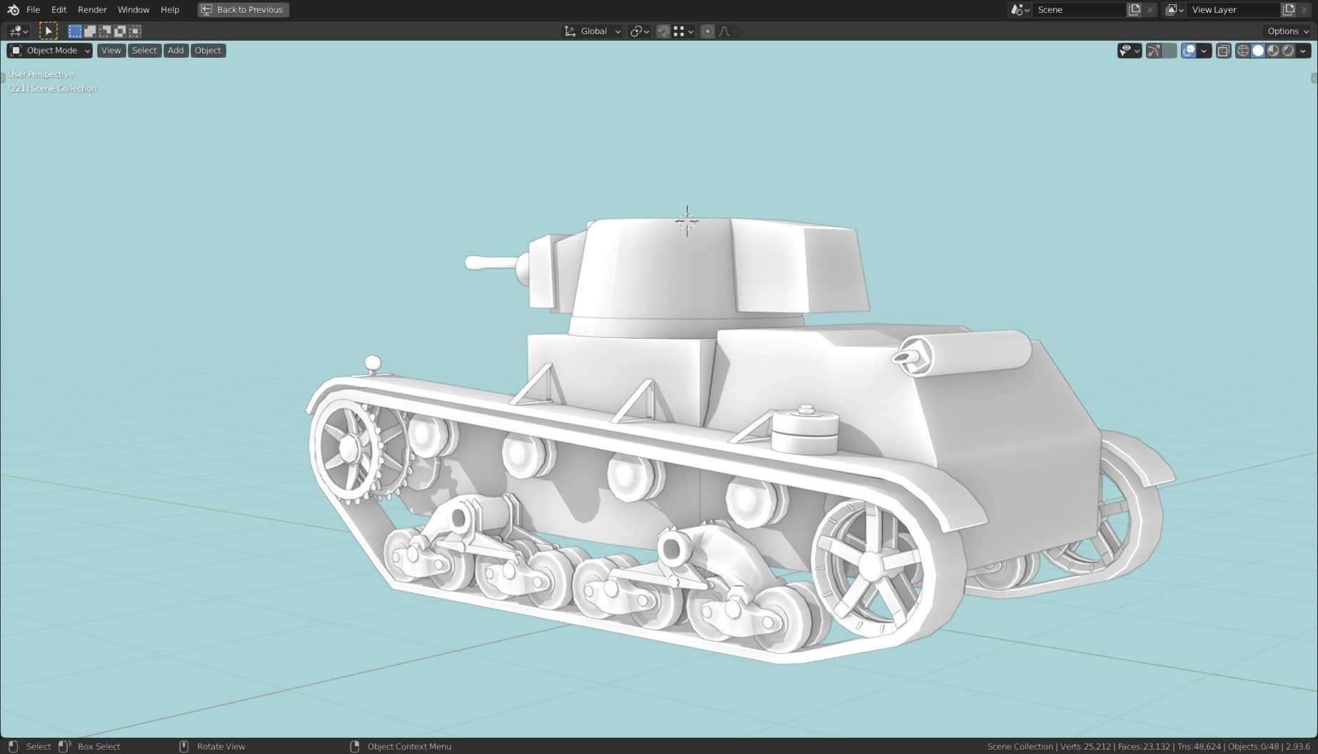 3D model 7TP Tank Base Mesh VR / AR / low-poly | CGTrader