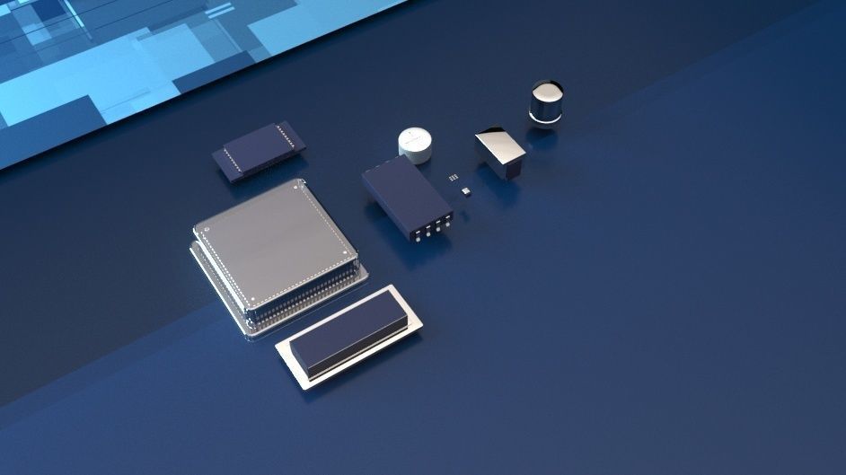 Integrated circuit 3D model | CGTrader