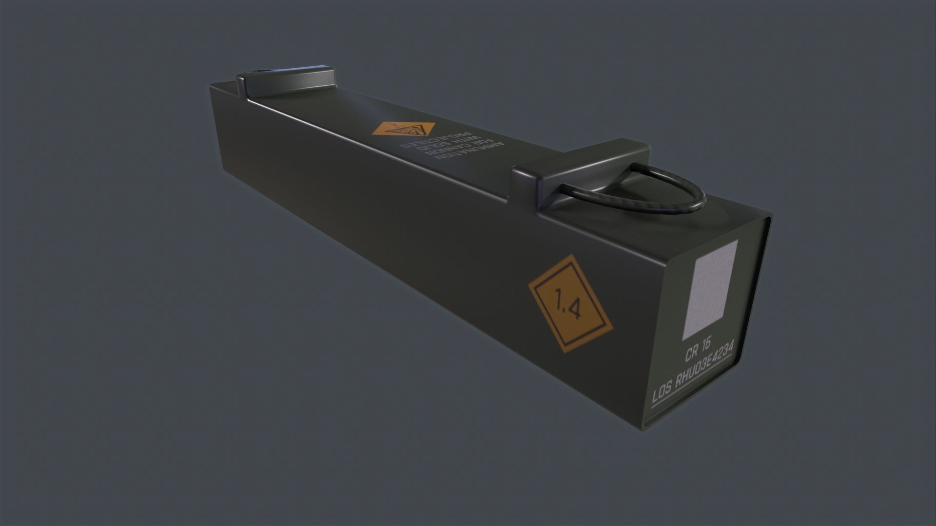 3D model Ammo box tank shell 120mm VR / AR / low-poly | CGTrader