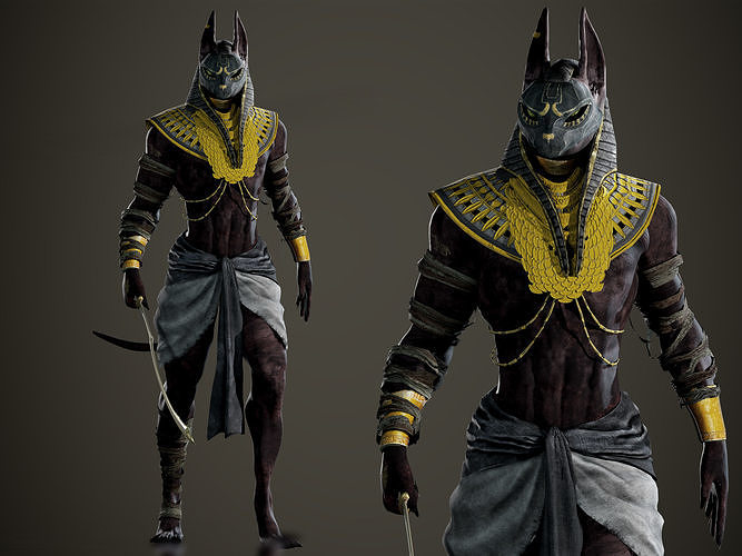 3D model Sphinx Warrior VR / AR / low-poly rigged | CGTrader