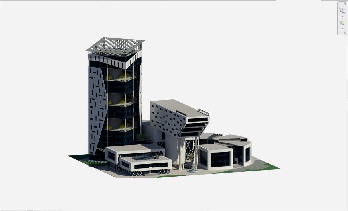 central bank compelete revit project 3D model | CGTrader