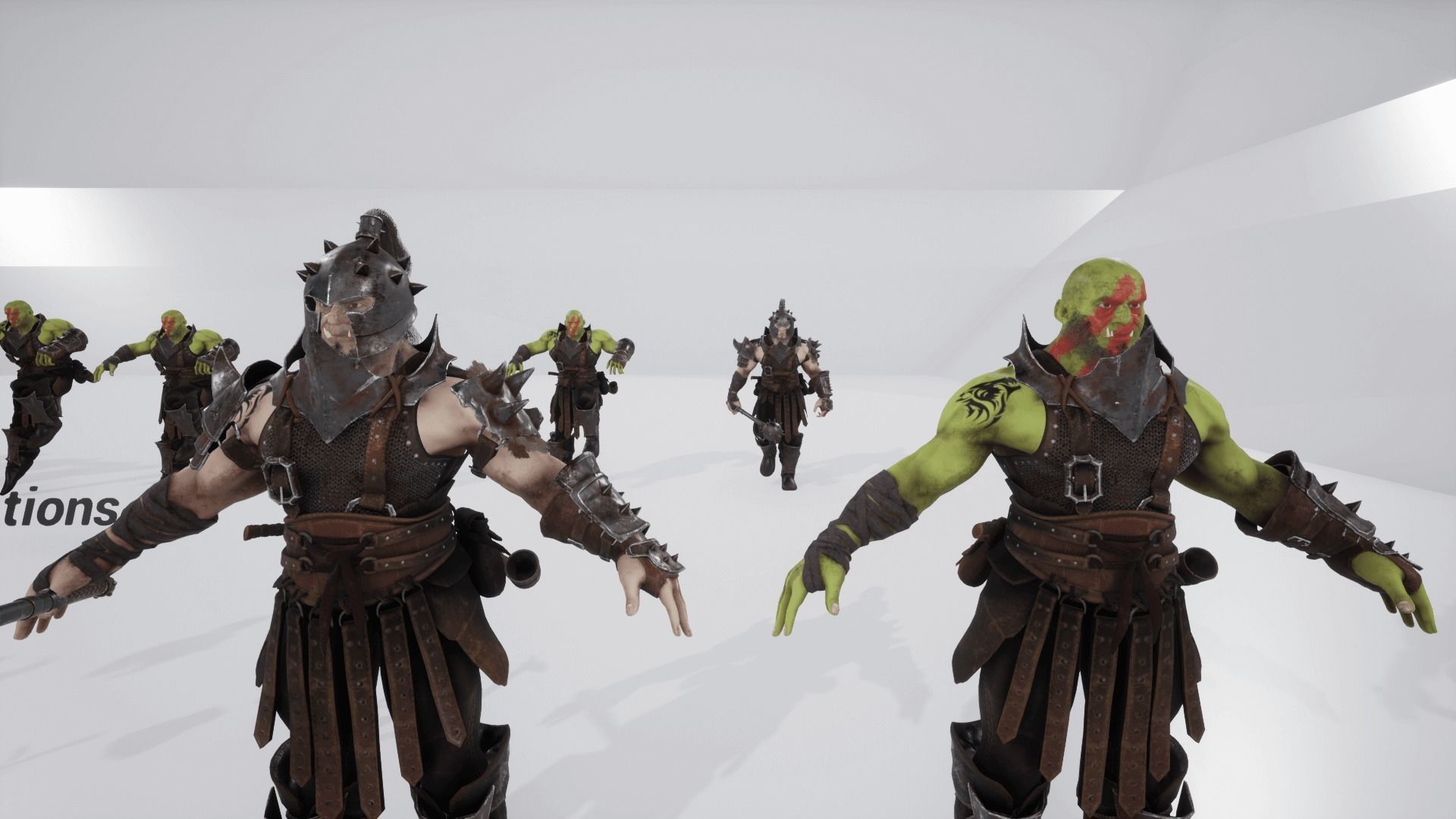 3D model Orc armored with mace VR / AR / low-poly | CGTrader