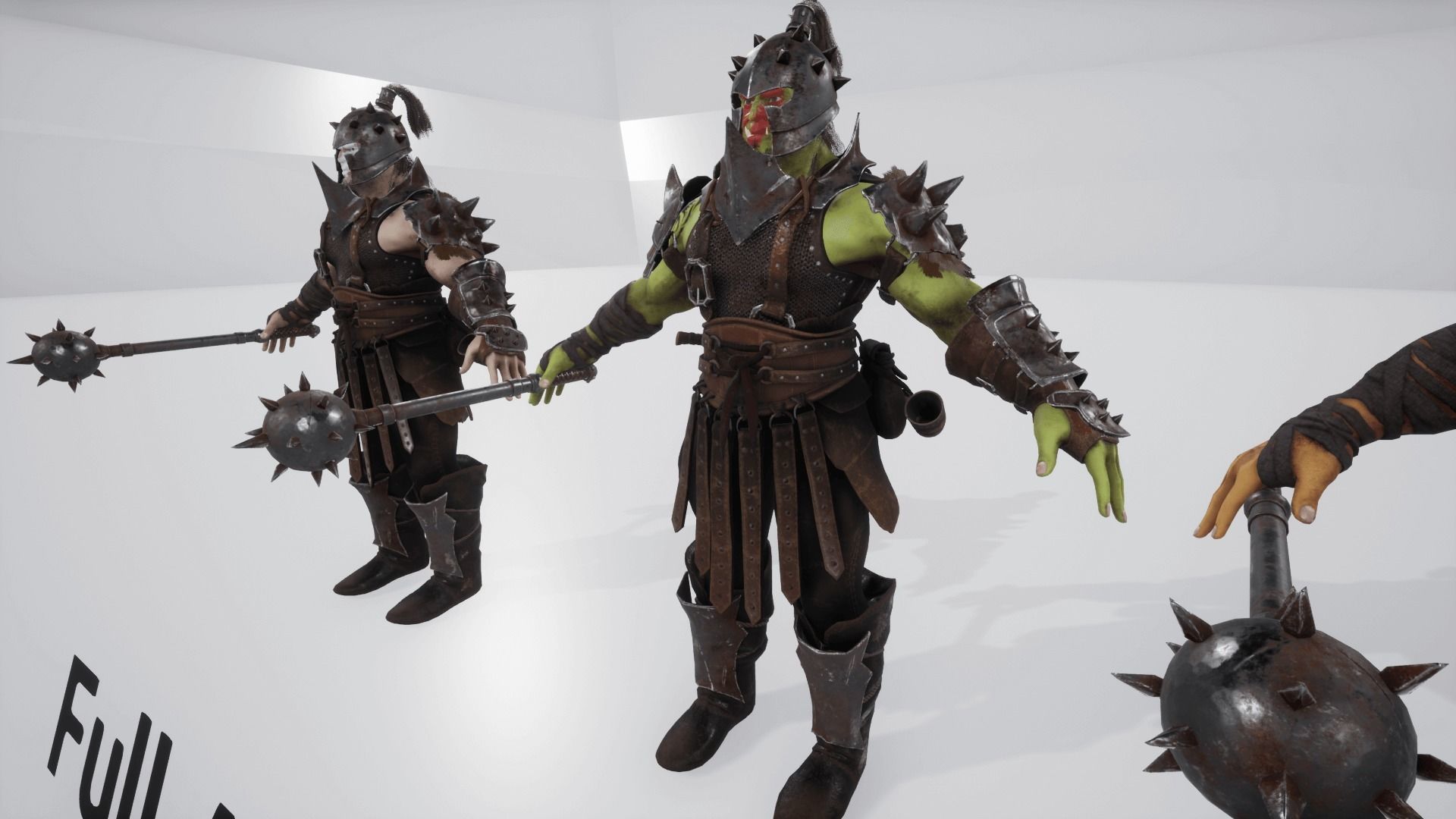 3D model Orc armored with mace VR / AR / low-poly | CGTrader