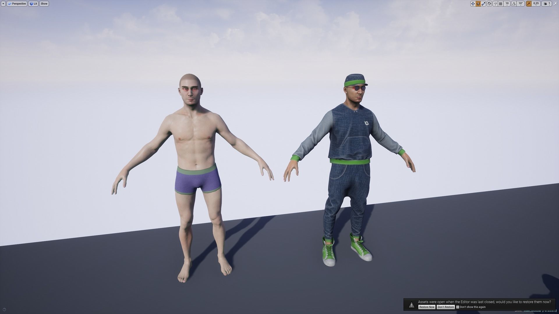 3D model Modular Male VR / AR / low-poly | CGTrader