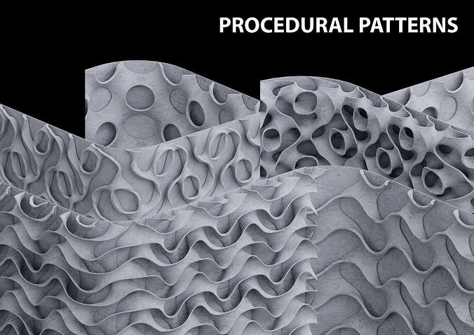 Procedural Tileable Patterns 3D model | CGTrader