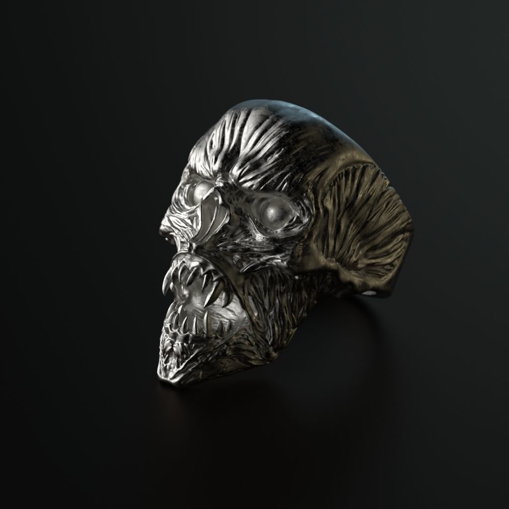 Ring Skull Vampire STL OBJ 3D model 3D printable | CGTrader