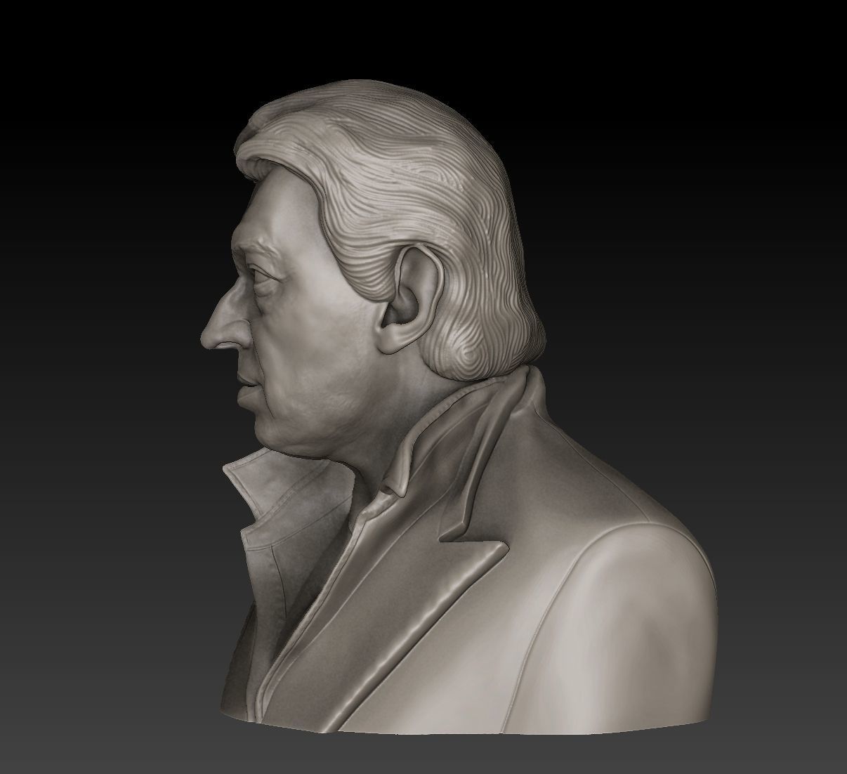 Serge GAINSBOURG 3D model 3D printable | CGTrader