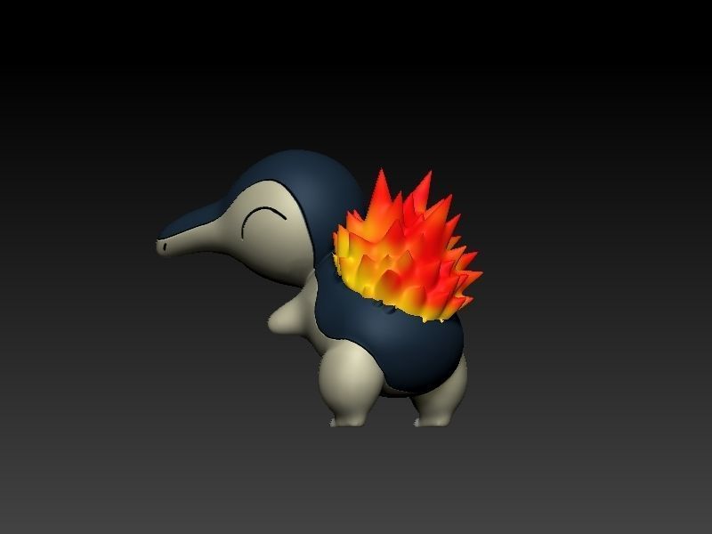 pokemon cyndaquil 3D model 3D printable | CGTrader
