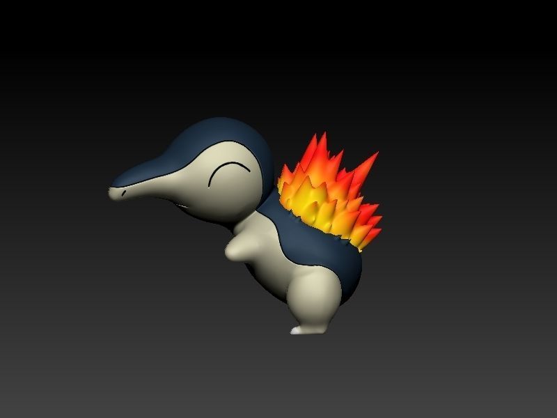 pokemon cyndaquil 3D model 3D printable | CGTrader