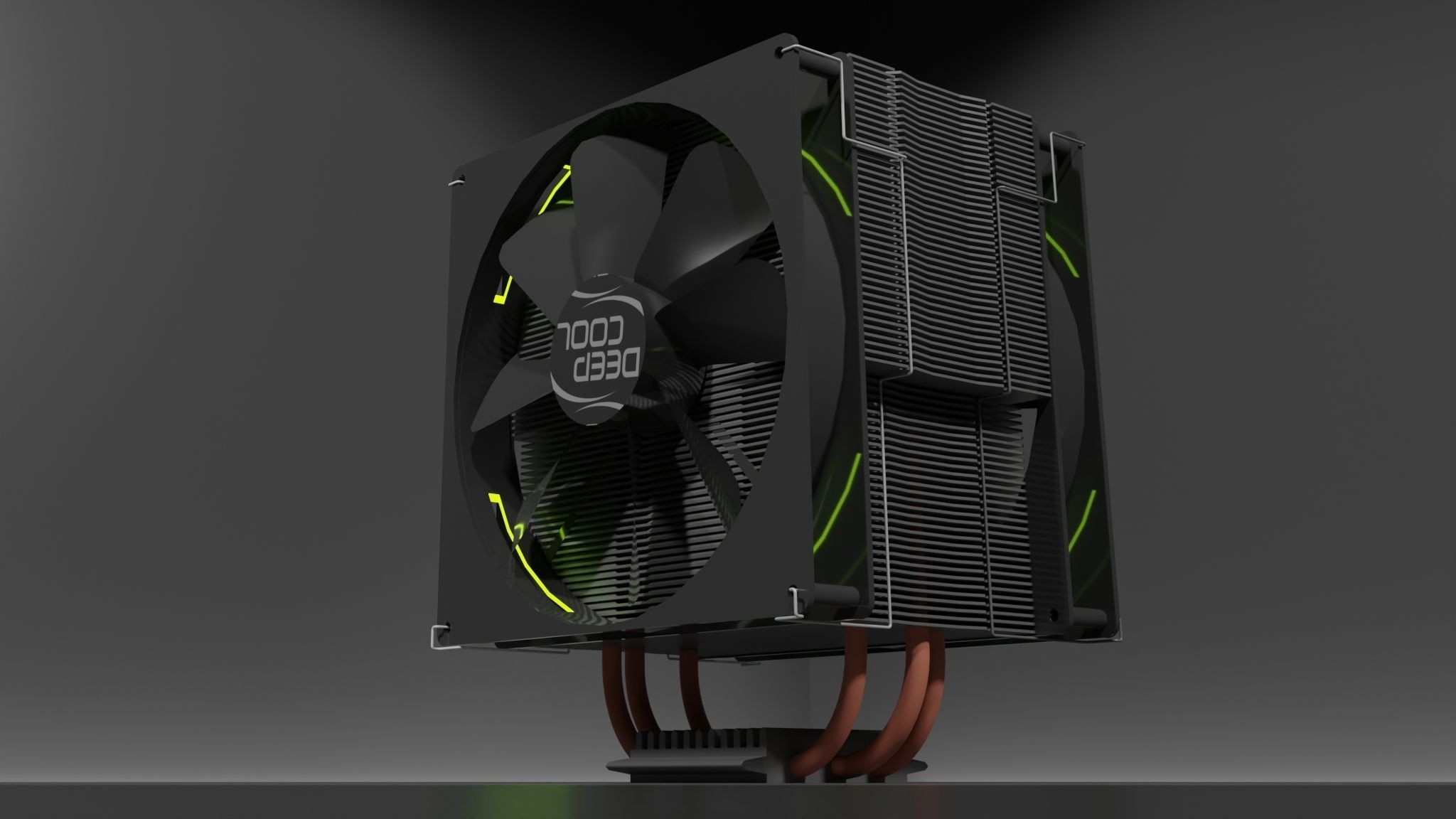 CPU fan DEEPCOOL GAMMAX300 3D model animated | CGTrader