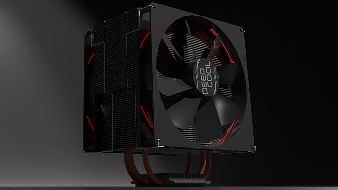 CPU fan DEEPCOOL GAMMAX300 3D model animated | CGTrader