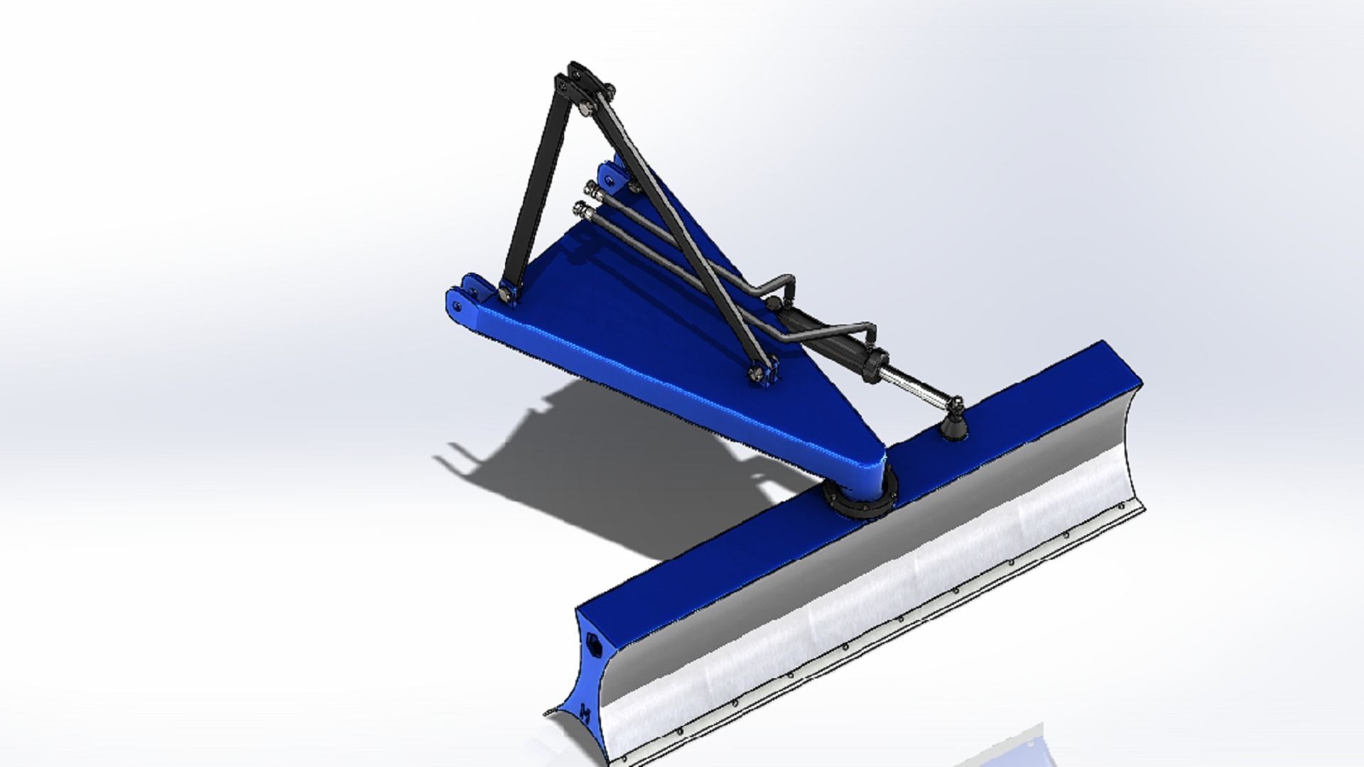 Grader for tractor 3D model animated | CGTrader