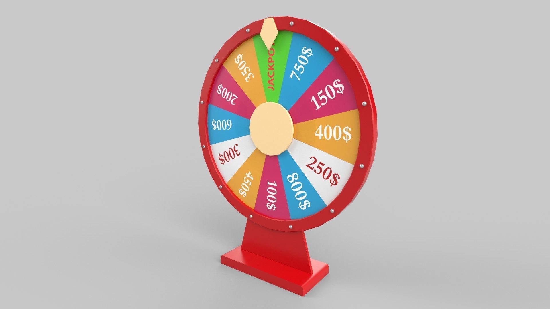 3D model Casino wheel VR / AR / low-poly | CGTrader