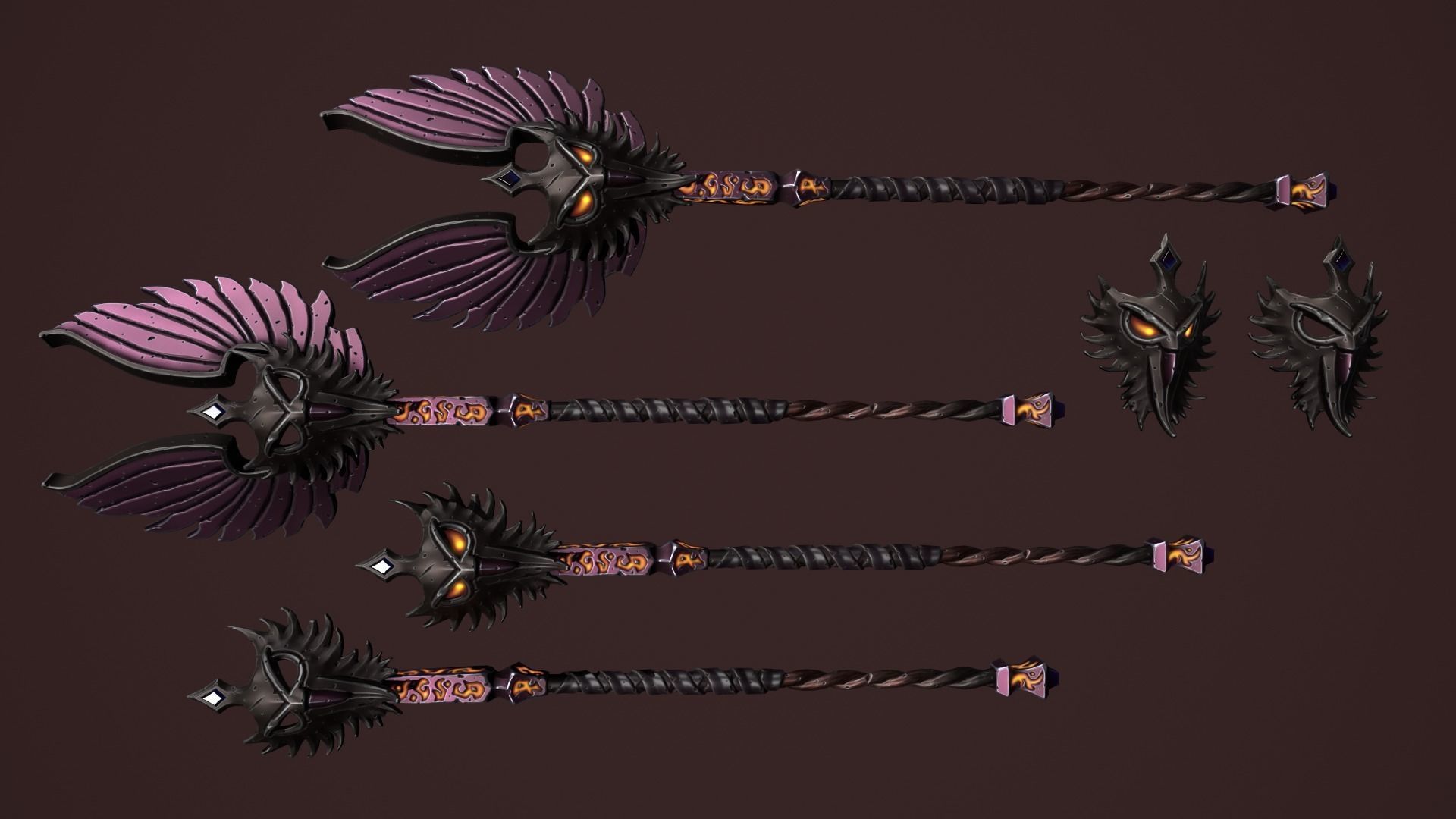 3D model Rune staff VR / AR / low-poly | CGTrader