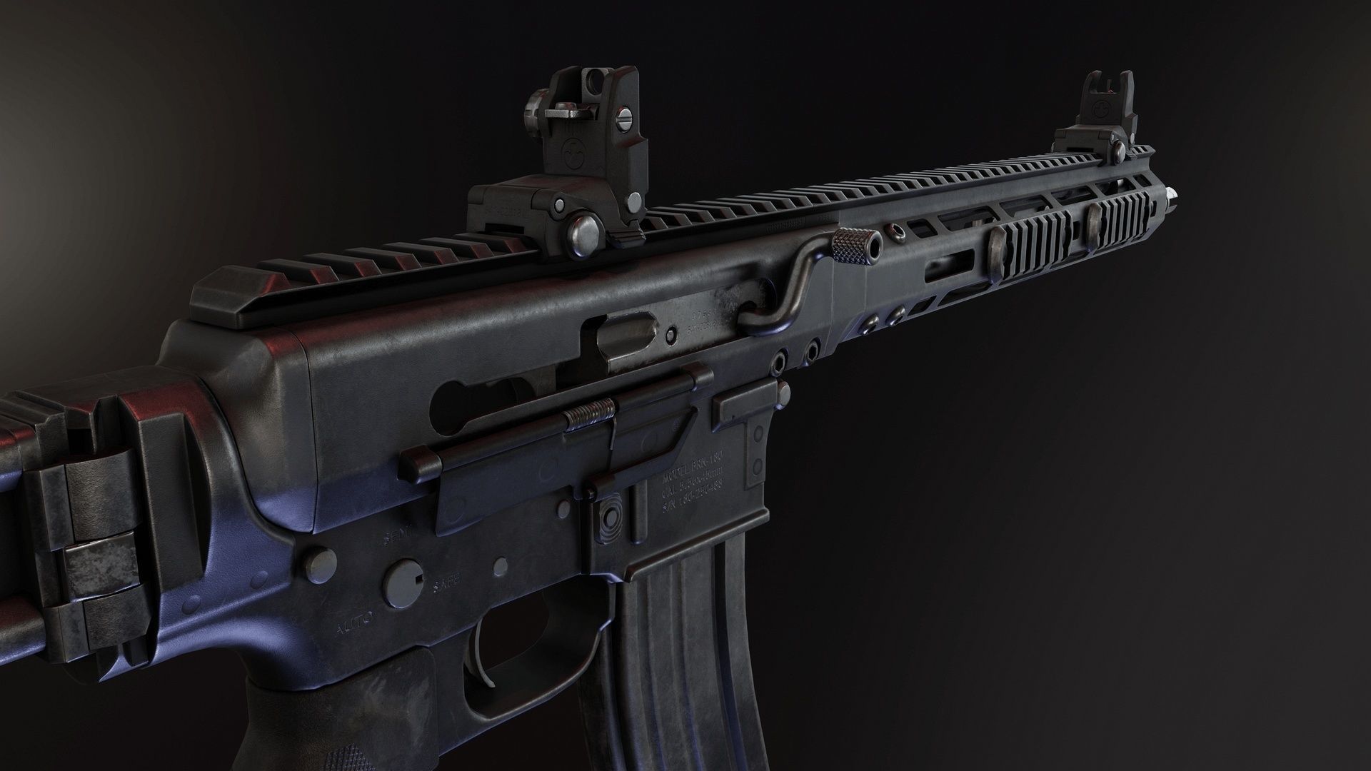 3D model BRN180 Rifle VR / AR / low-poly | CGTrader