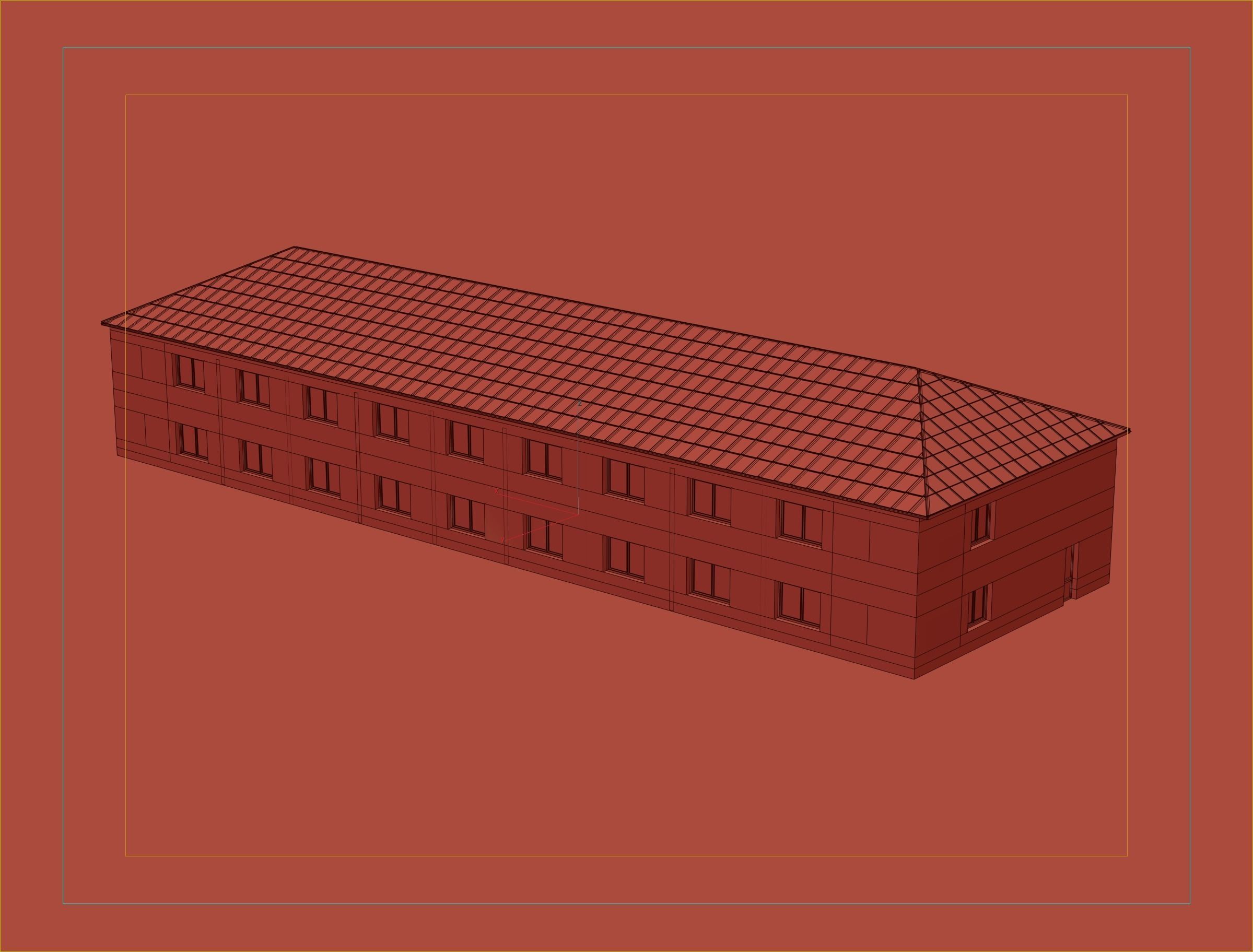 two-storey building for environment 3D model | CGTrader
