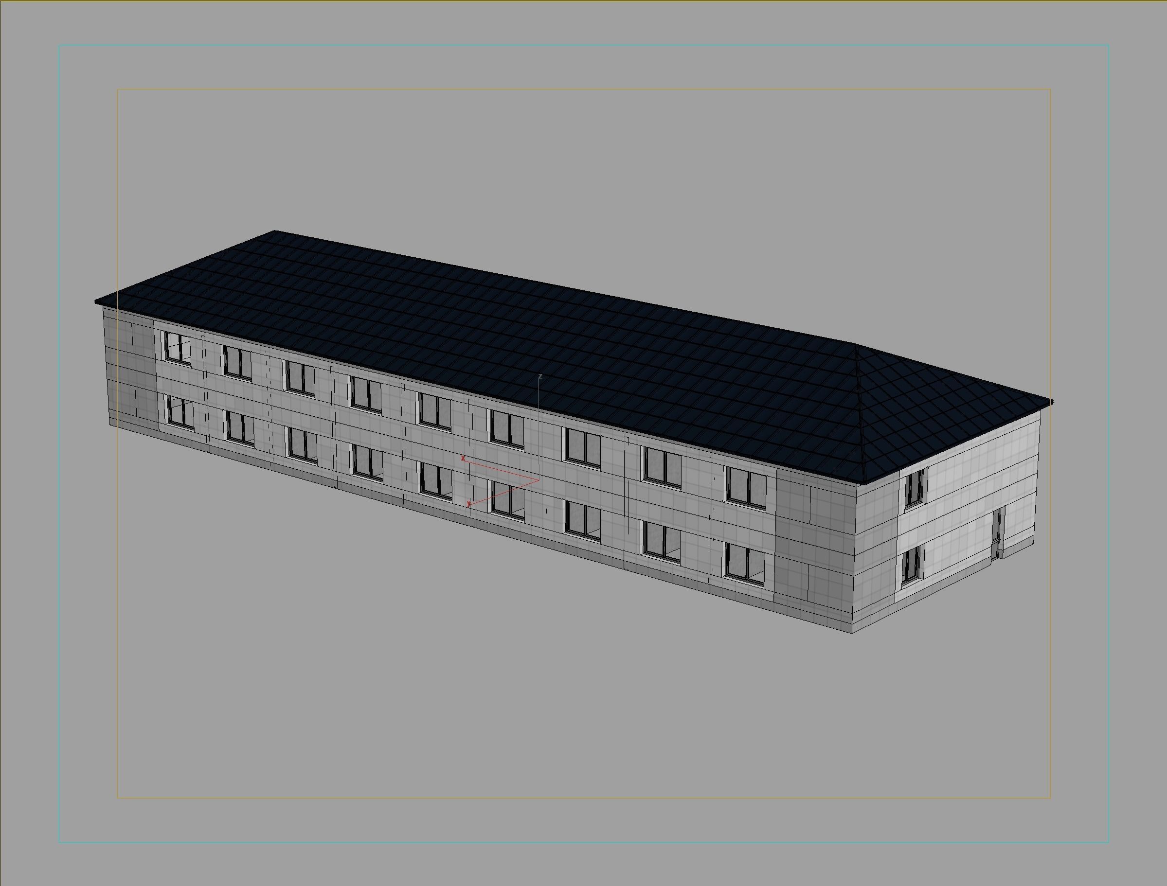 two-storey building for environment 3D model | CGTrader