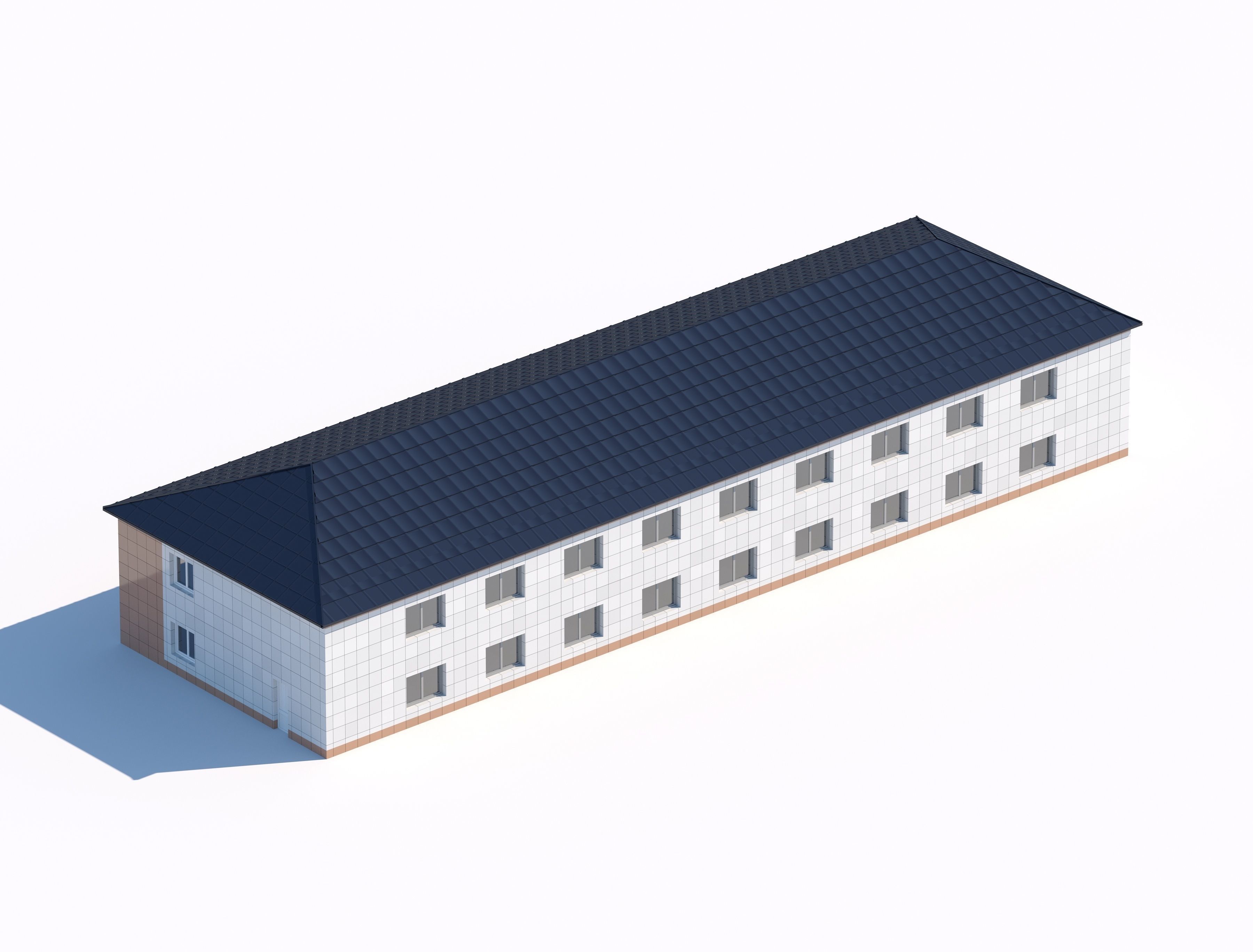 two-storey building for environment 3D model | CGTrader