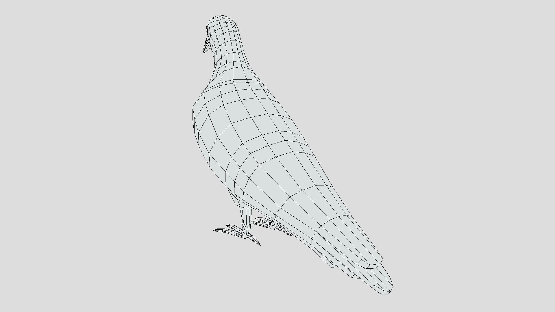 3D model Low Poly Cartoon Pigeon VR / AR / low-poly | CGTrader