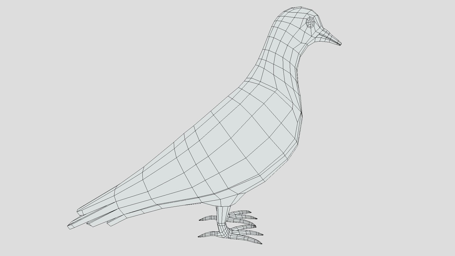 3D model Low Poly Cartoon Pigeon VR / AR / low-poly | CGTrader