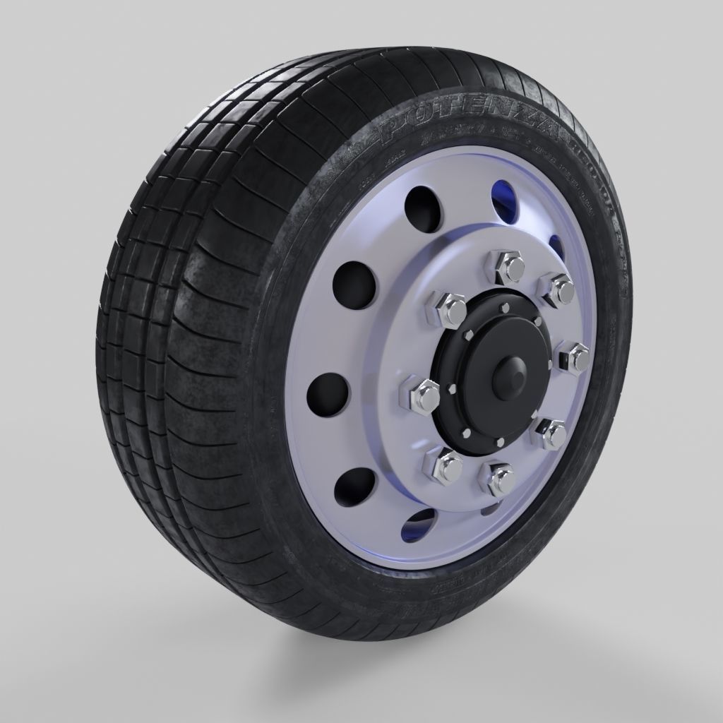 truck wheel 3D model | CGTrader