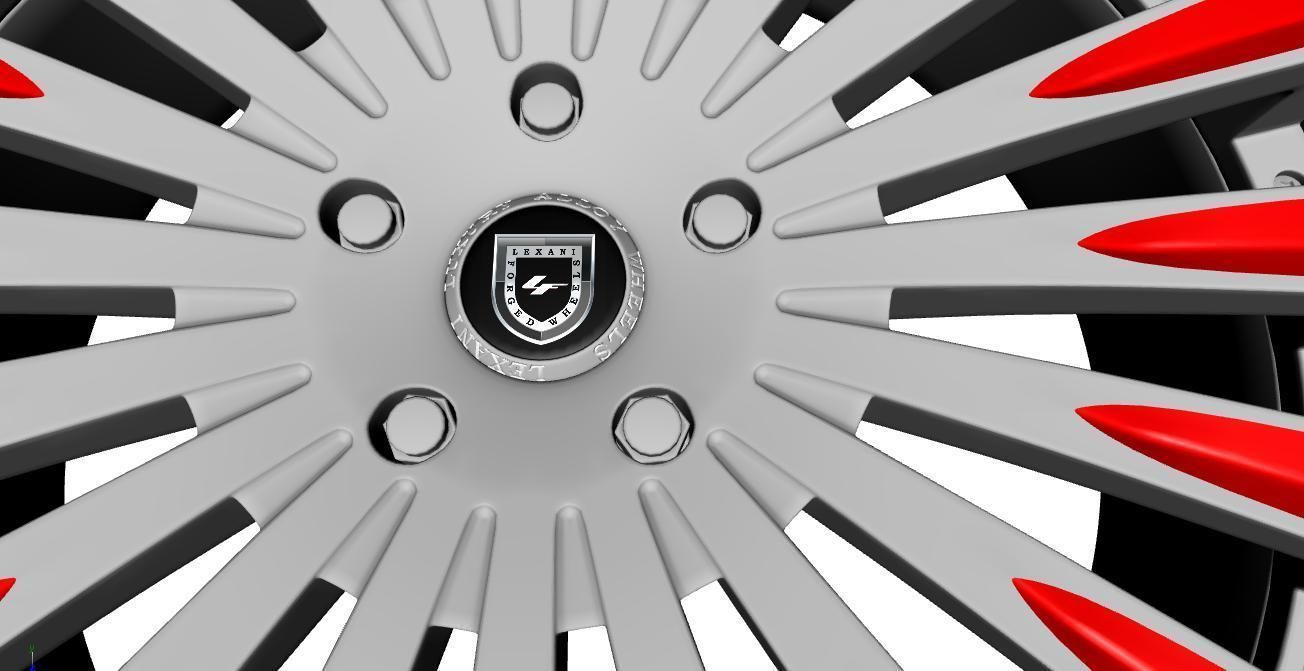 wheels lexani LF 734 3D model | CGTrader