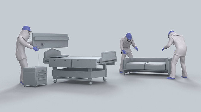 PPE Doctor Clothing Man 3D model animated | CGTrader