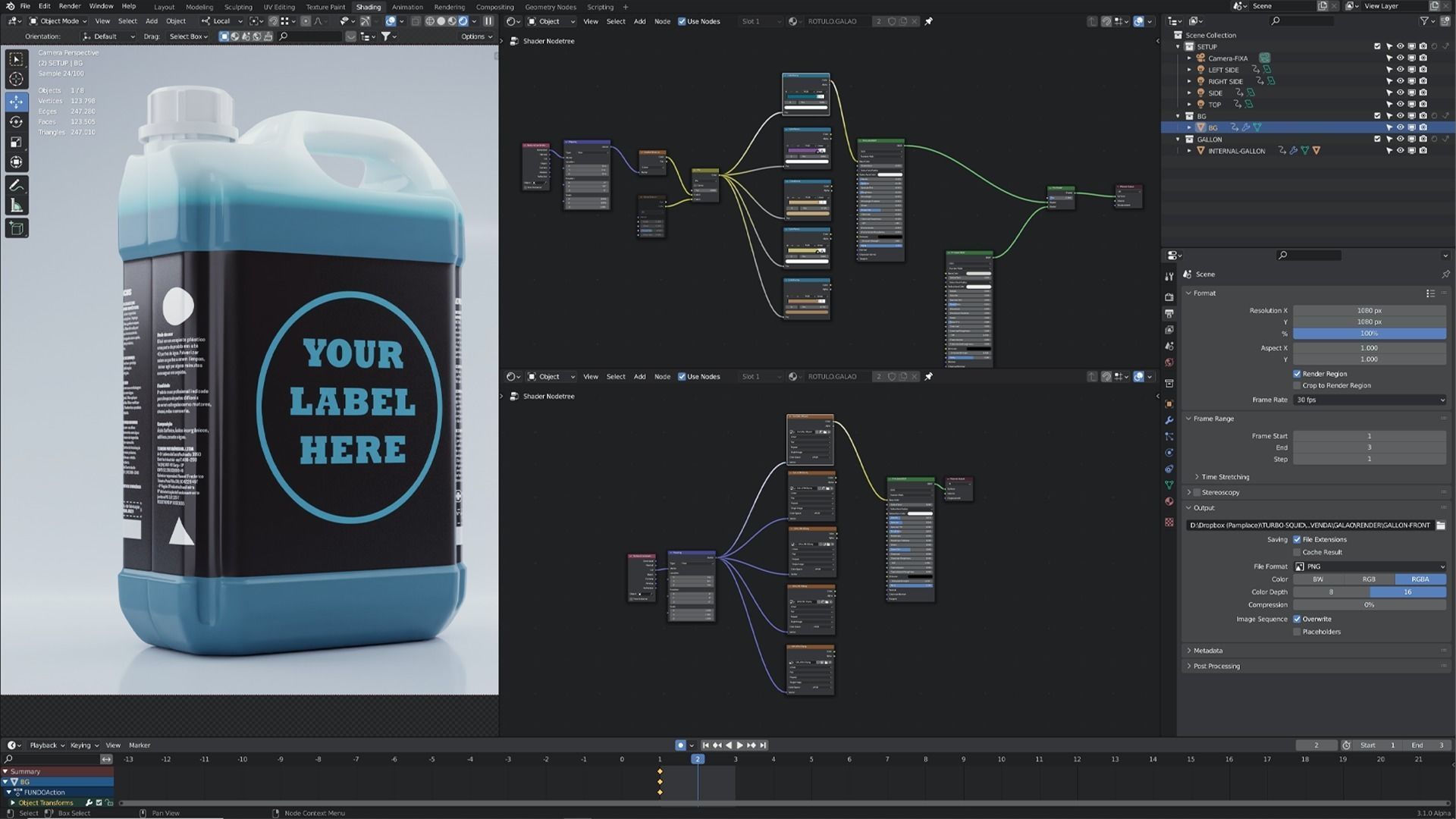 Gallon 3D Model mockup of bottle 3D model animated | CGTrader