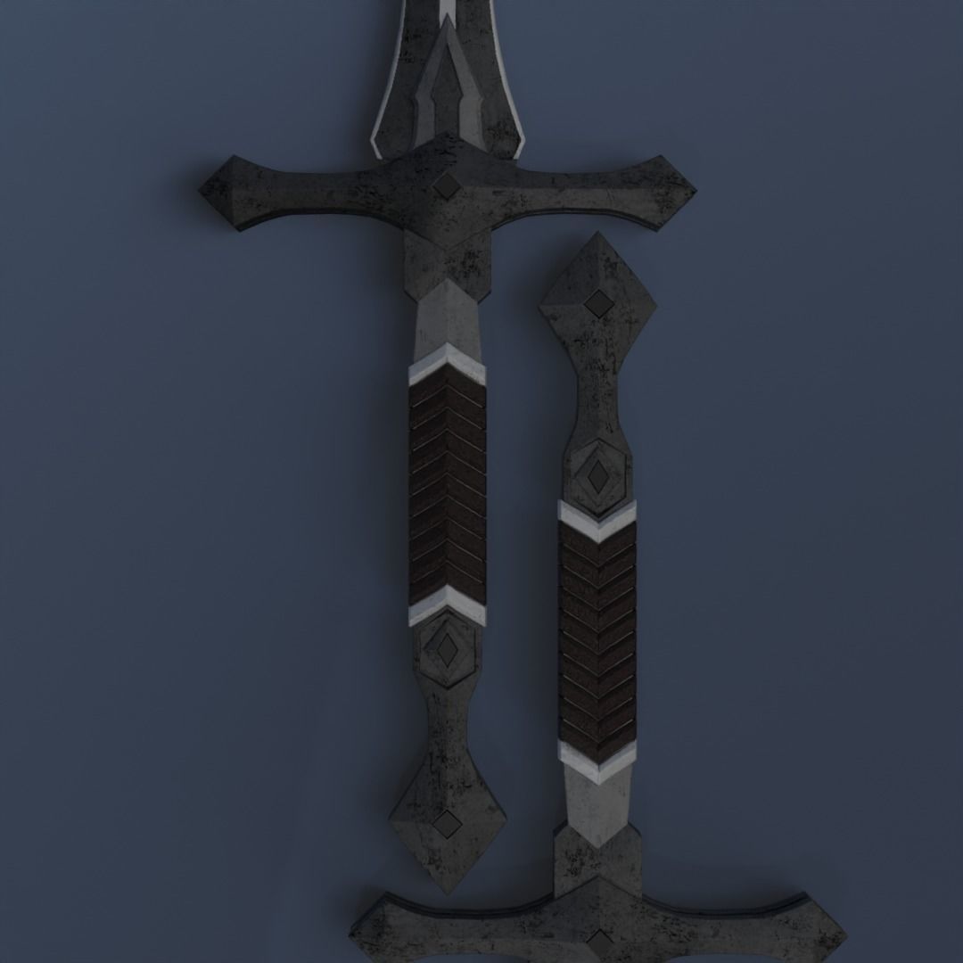 3D model Sword skyrim style VR / AR / low-poly | CGTrader