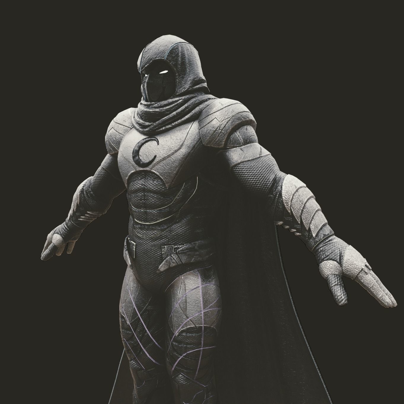 Moon Knight 3d Model 3D model 3D model rigged | CGTrader