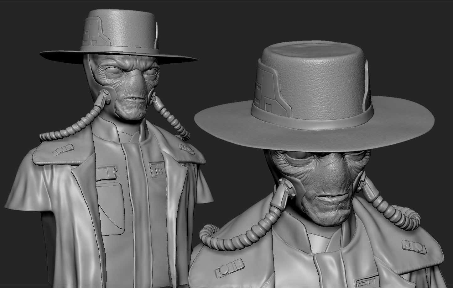Cad Bane Bust 3D model 3D printable | CGTrader