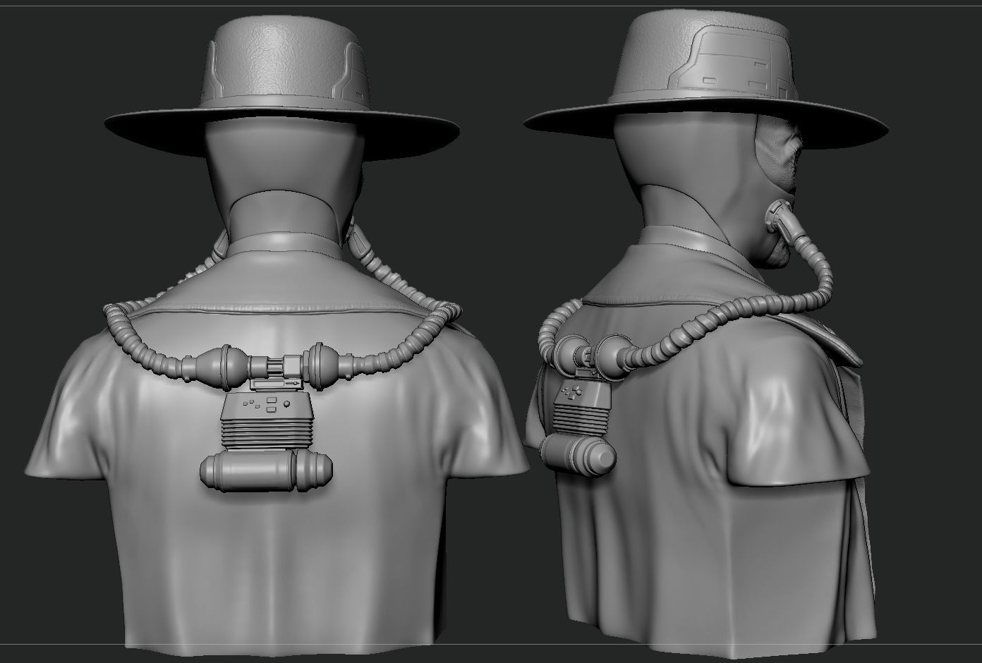 Cad Bane Bust 3D model 3D printable | CGTrader